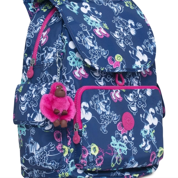 Kipling | Bags | Nwt Kipling Disney Mickey Minnie Mouse City Backpack ...